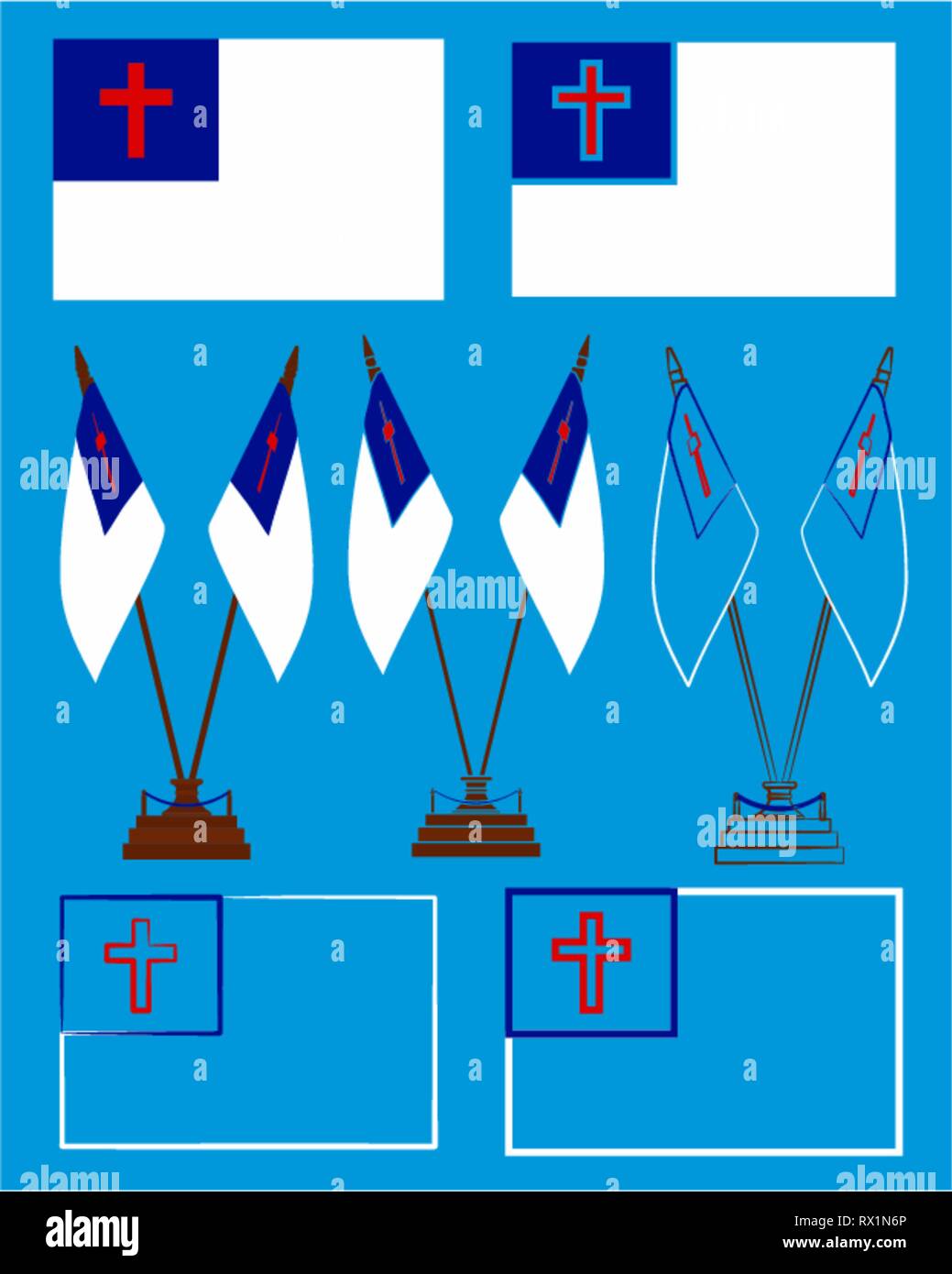 International Christian Flag Stock Vector Image & Art - Alamy