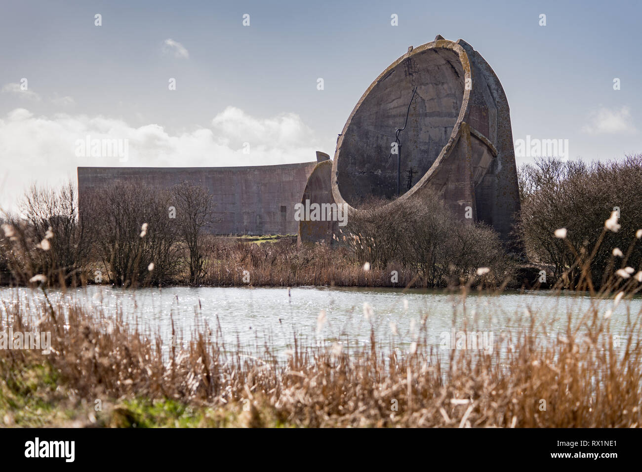 Sound Mirror Hythe, Kent Stock Photo - Alamy
