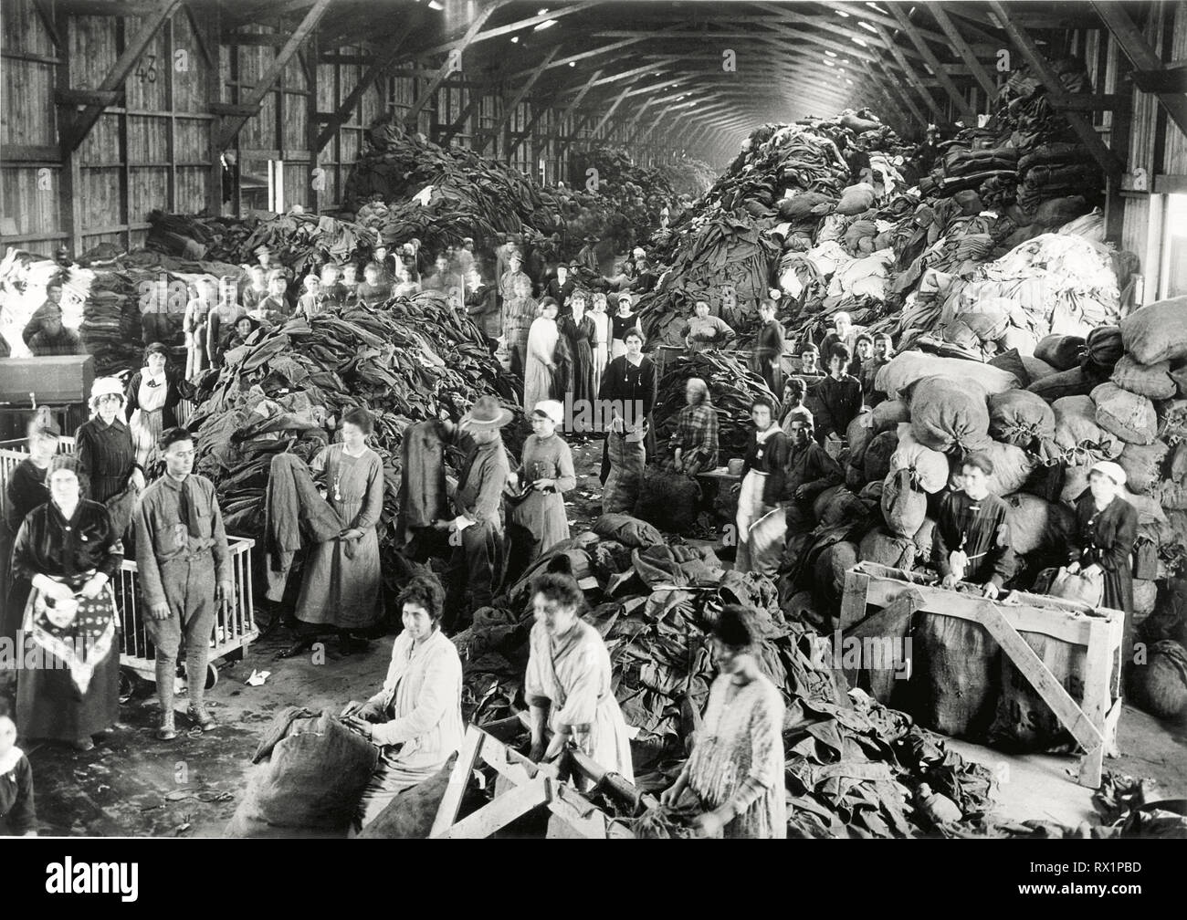 WWI U.S. Army laundry Warehouse, France, 1918 Stock Photo - Alamy