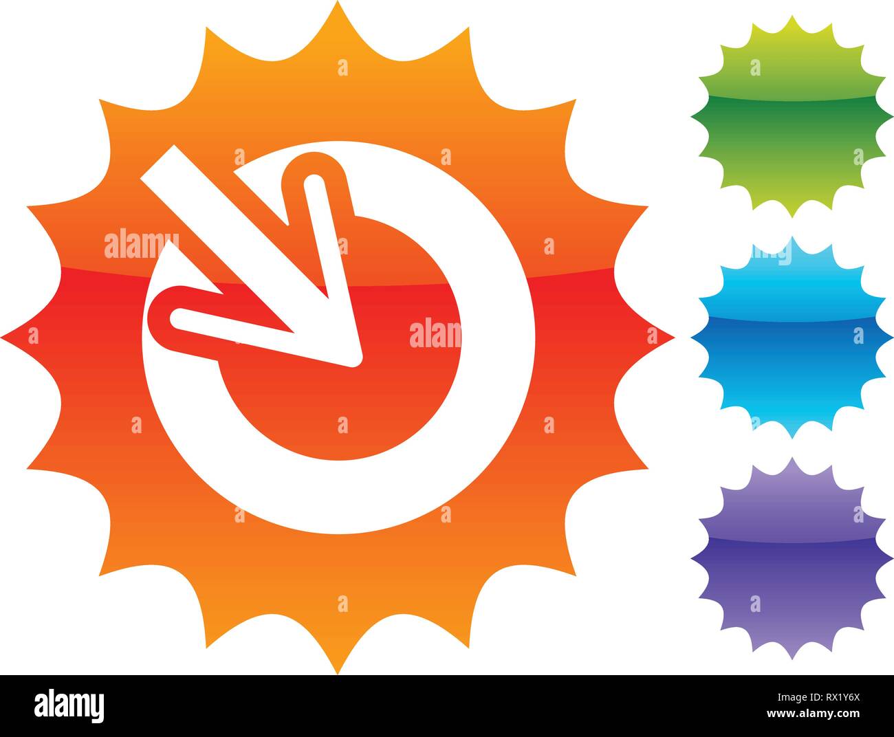 Position, accuracy, alignment concept icon, Cursor points inside a ...