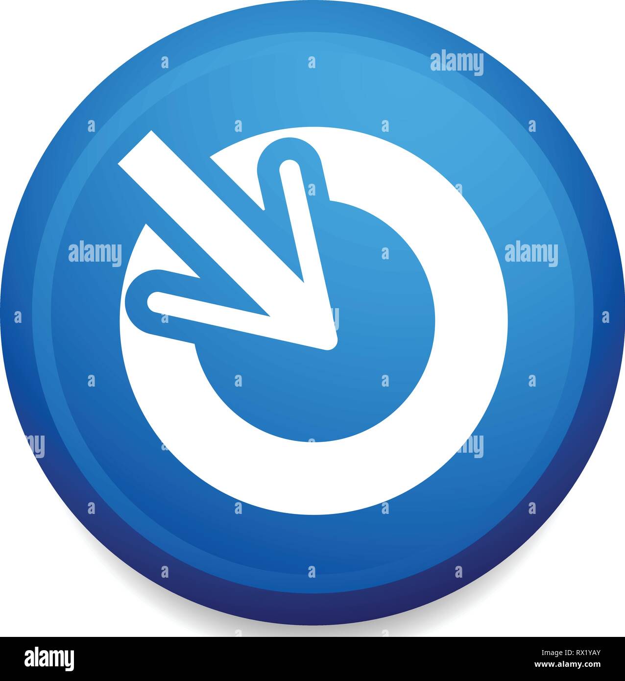 Position, accuracy, alignment concept icon, Cursor points inside a ...