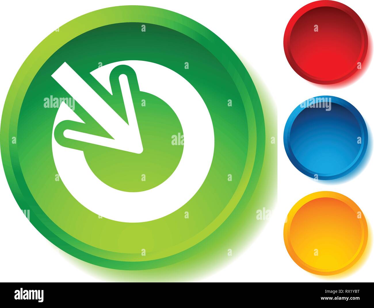 Position, accuracy, alignment concept icon, Cursor points inside a ...
