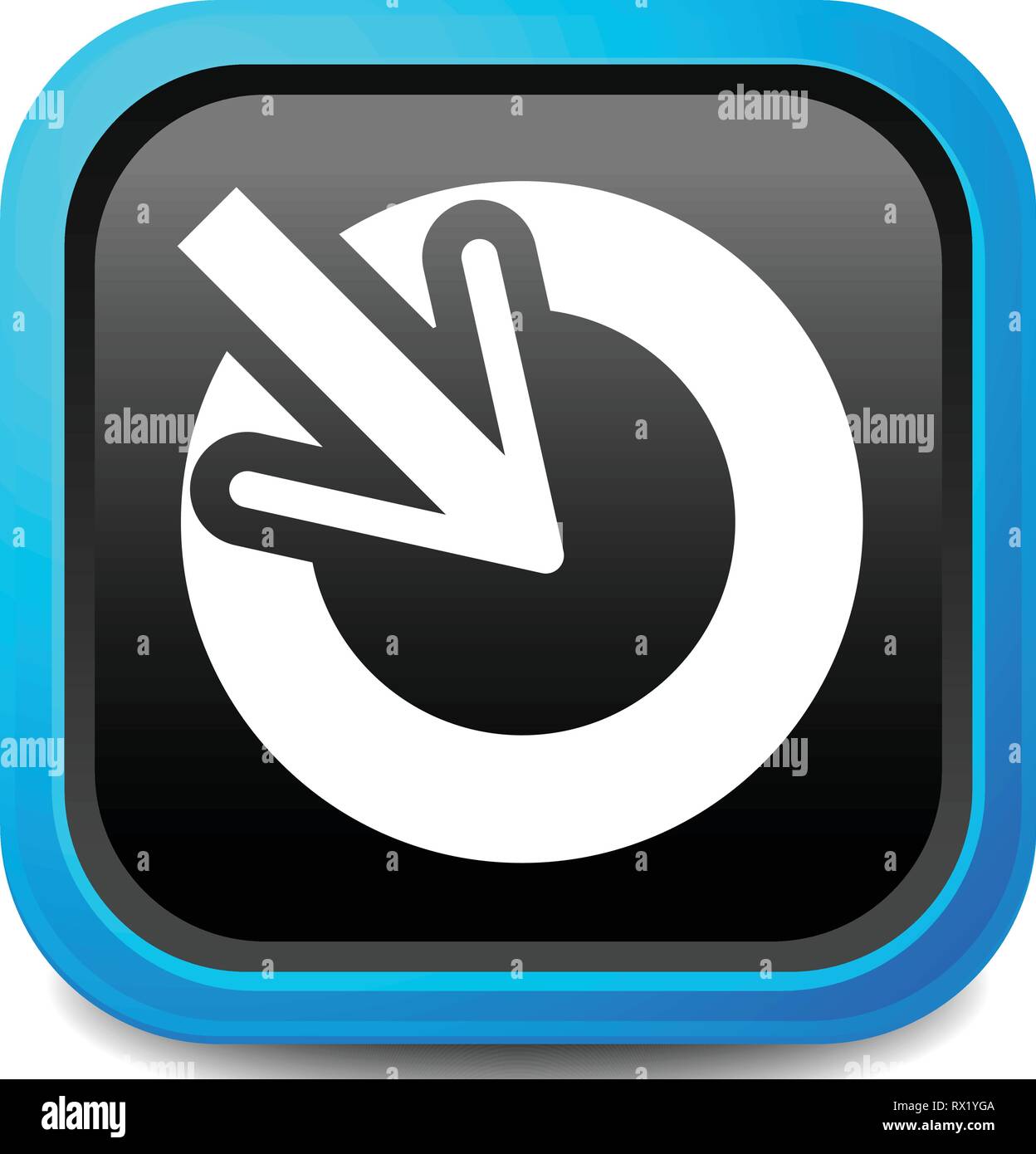 Position, accuracy, alignment concept icon, Cursor points inside a ...