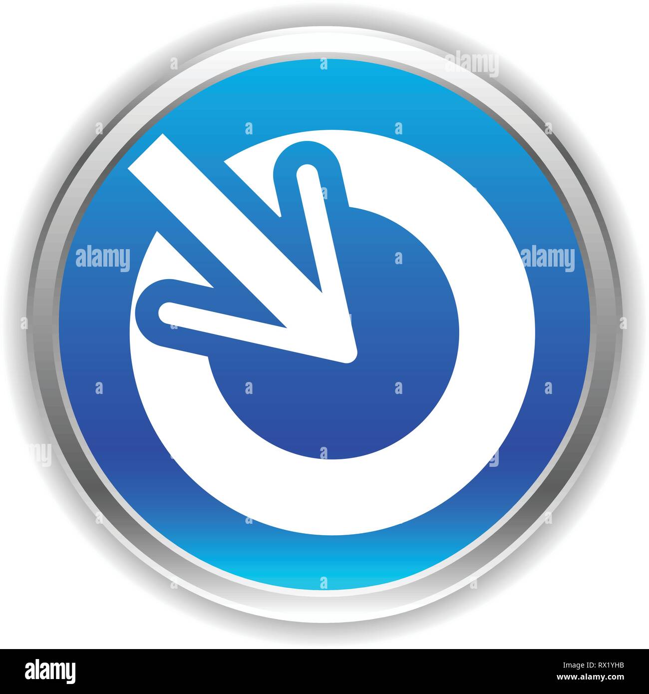 Position, accuracy, alignment concept icon, Cursor points inside a ...