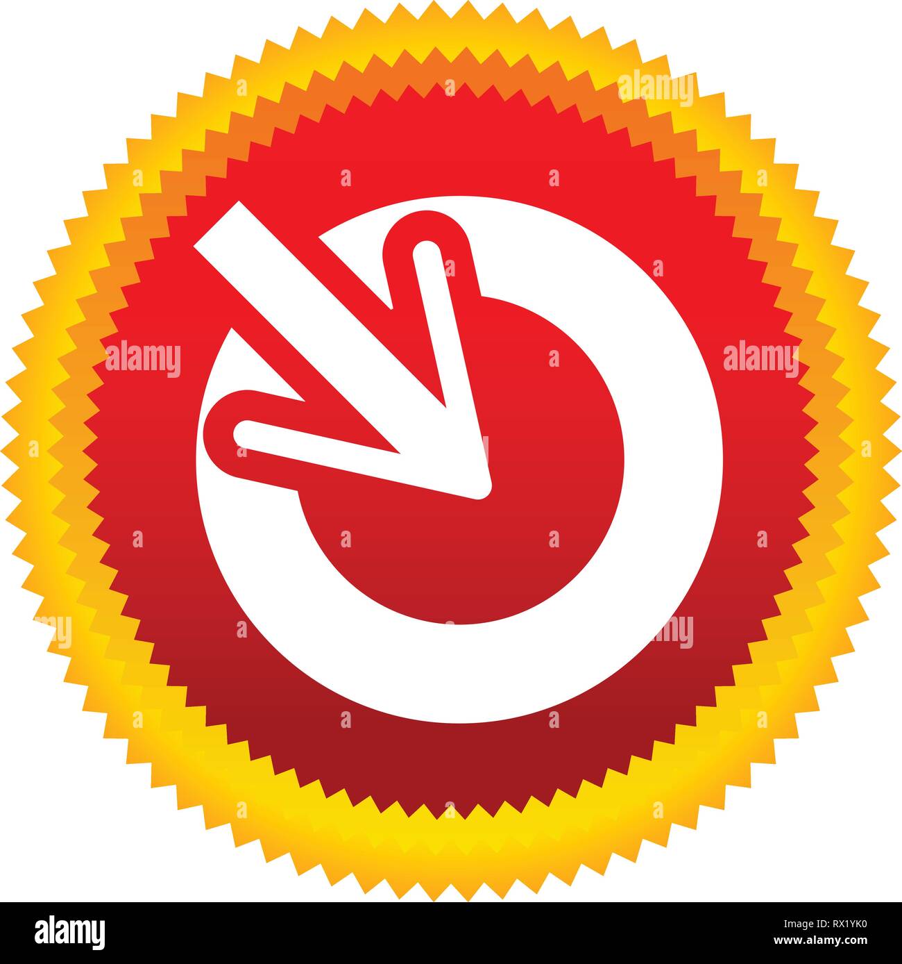 Position, accuracy, alignment concept icon, Cursor points inside a ...