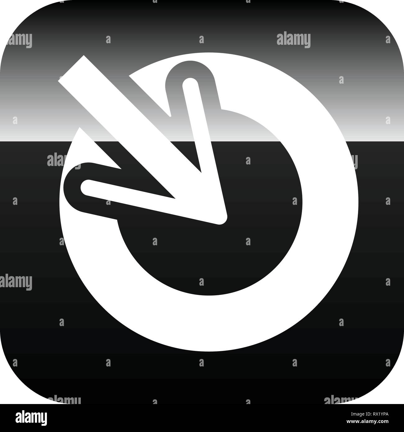 Position, accuracy, alignment concept icon, Cursor points inside a ...