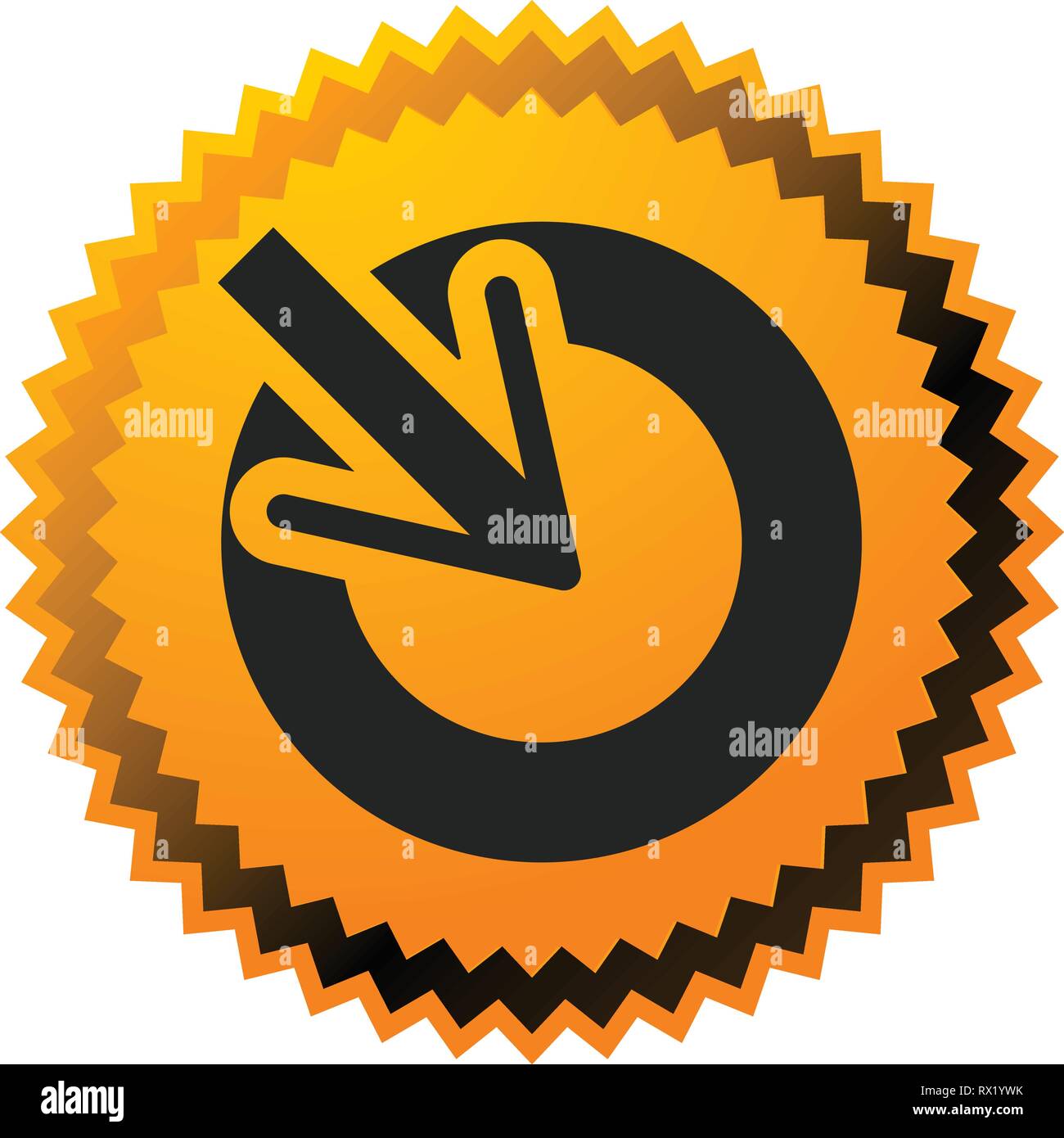 Position, accuracy, alignment concept icon, Cursor points inside a ...