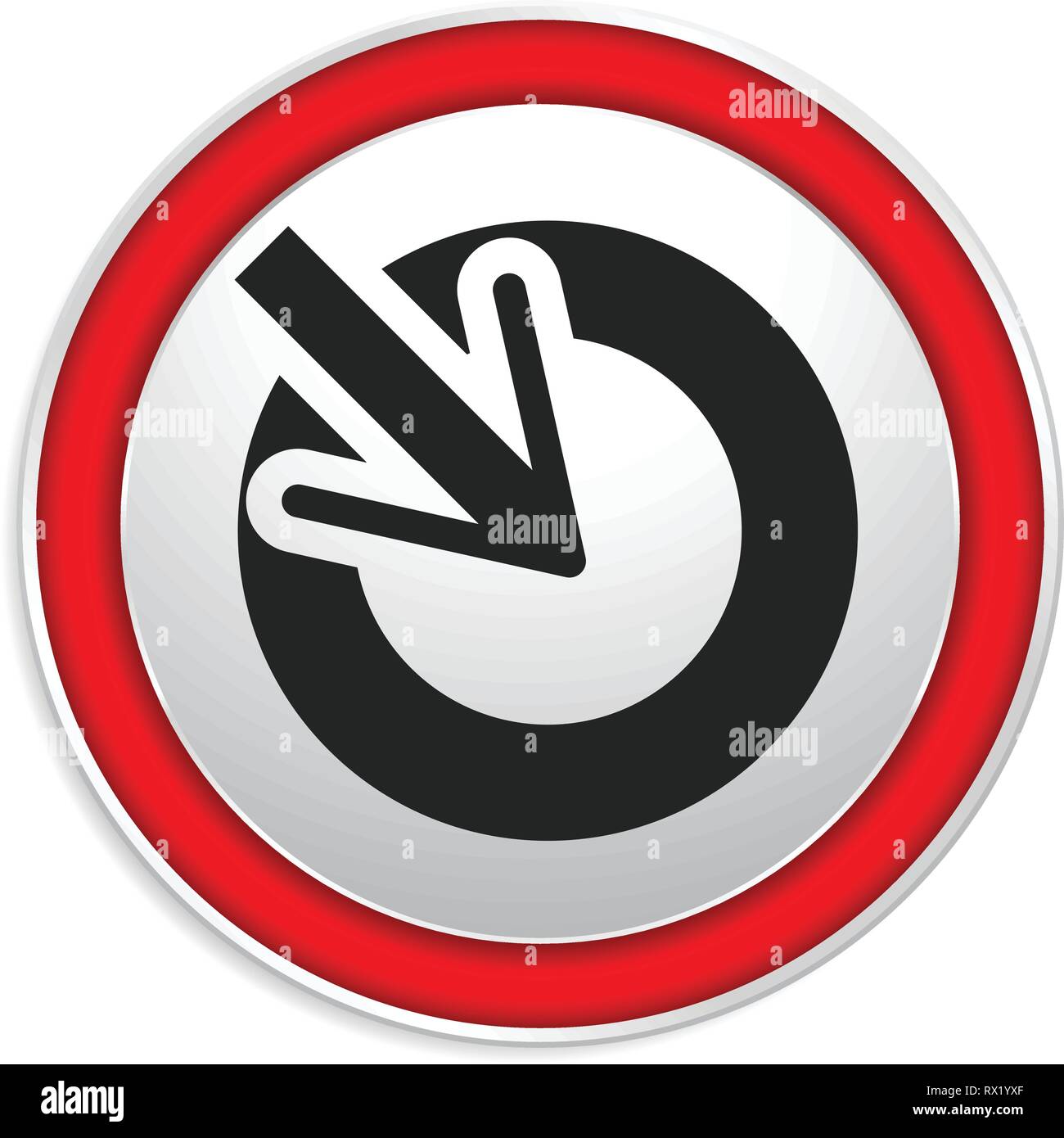 Position, accuracy, alignment concept icon, Cursor points inside a ...