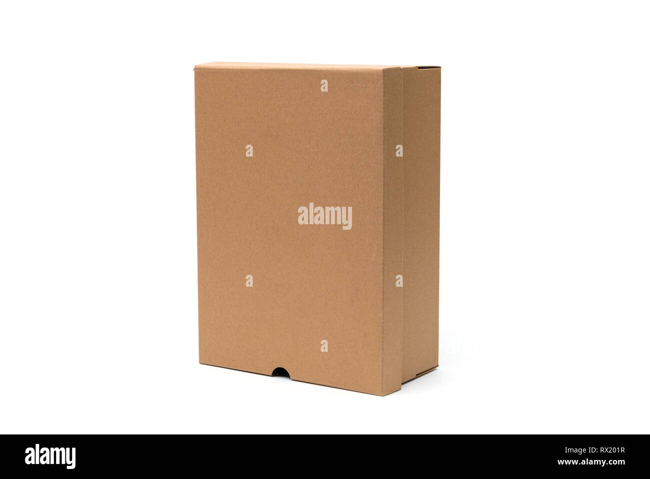Brown cardboard shoes box with lid for shoe or sneaker product ...
