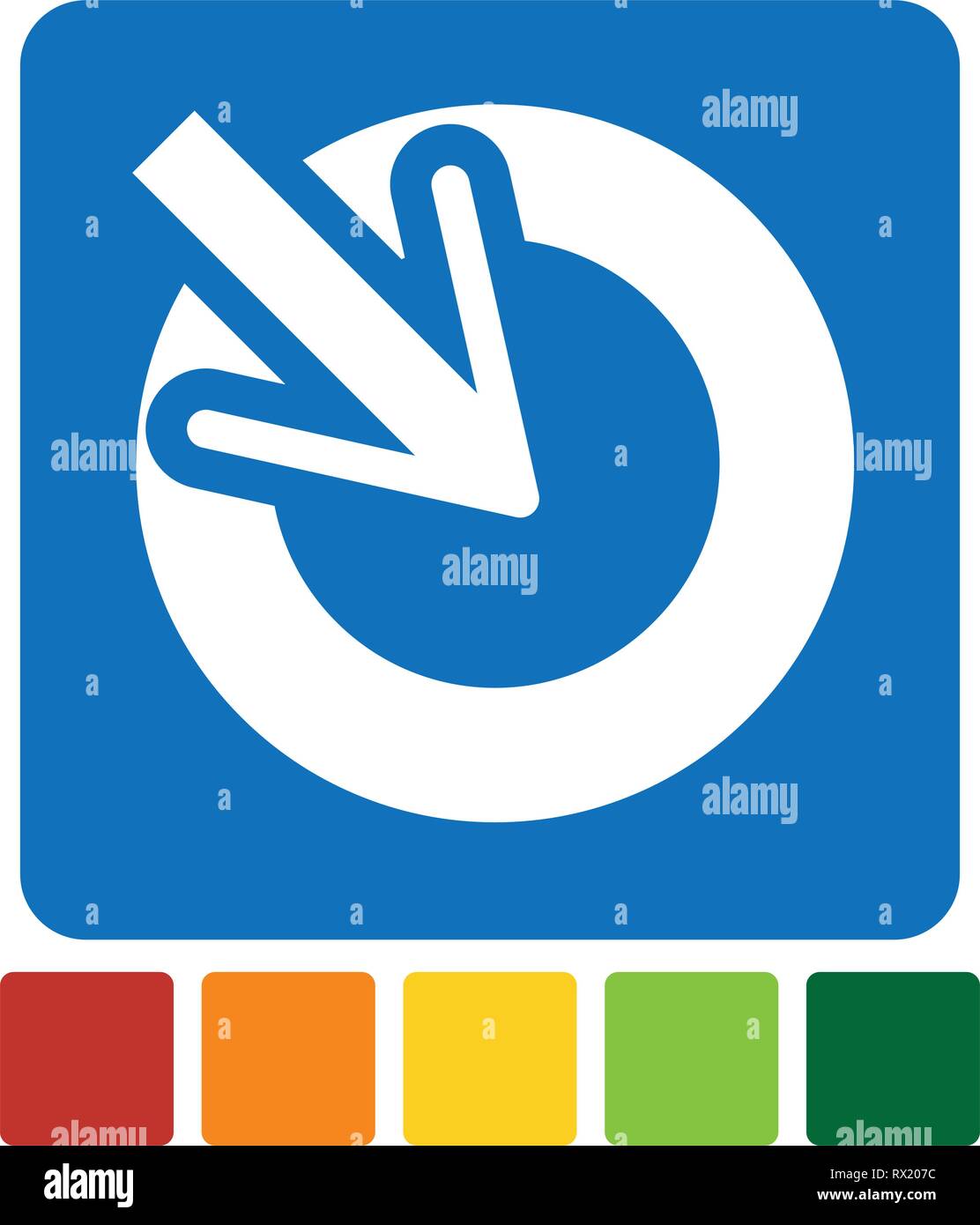 Position, accuracy, alignment concept icon, Cursor points inside a ...