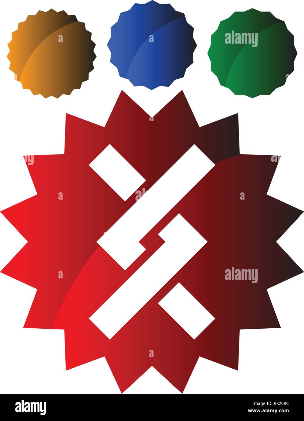 Overlapping / Intersecting knotted lines icon. Vector illustration ...