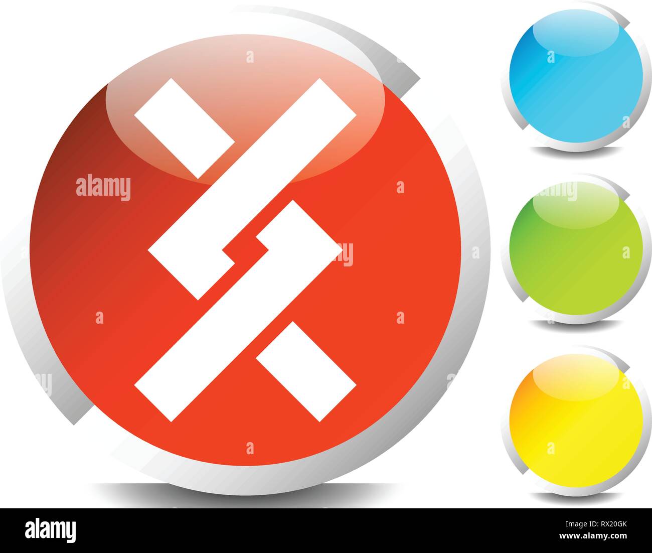 Overlapping / Intersecting knotted lines icon. Vector illustration ...