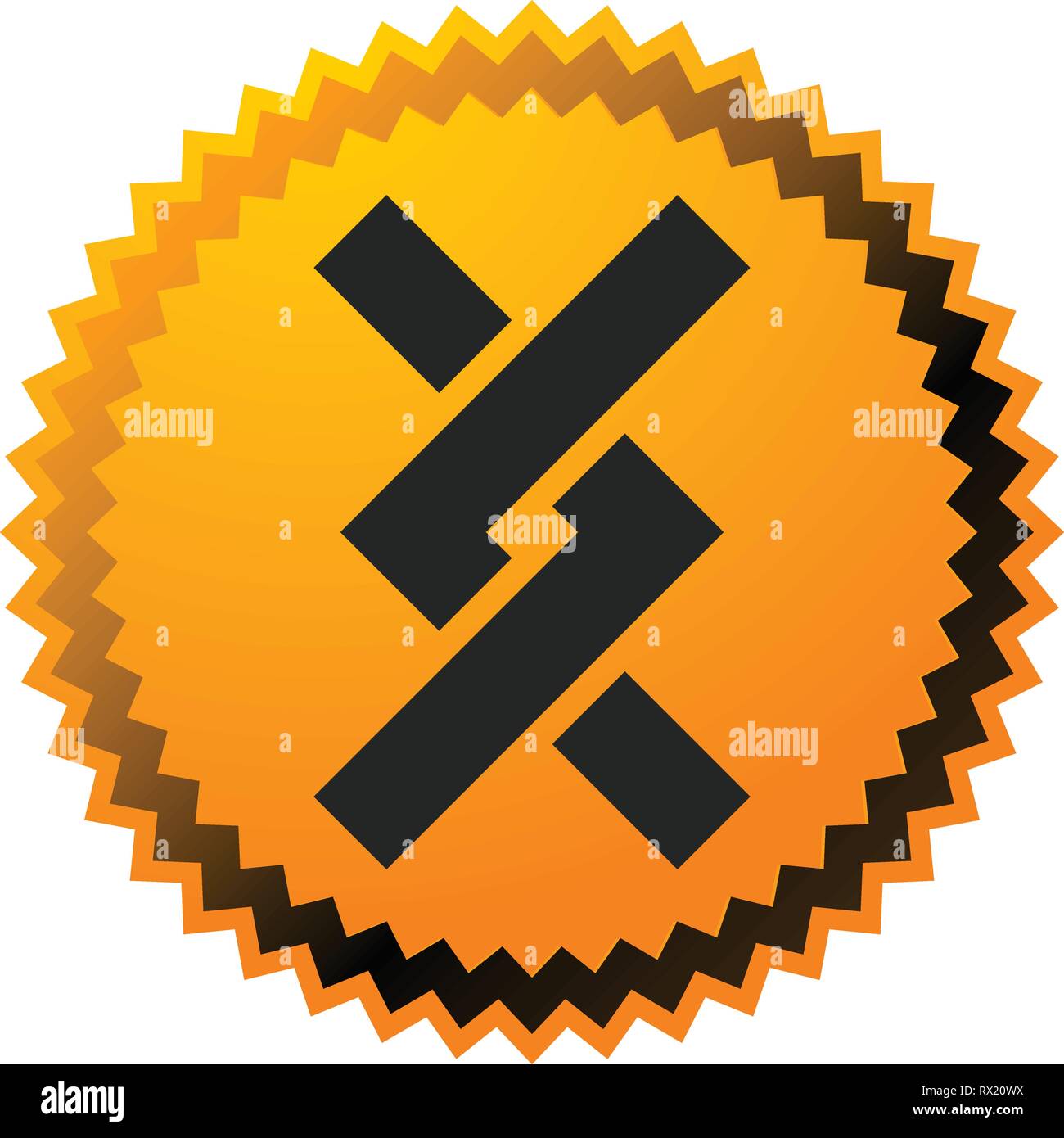 Overlapping / Intersecting knotted lines icon. Vector illustration ...