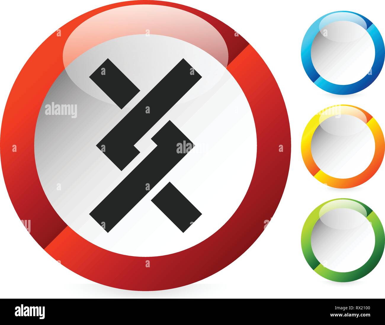 Overlapping / Intersecting knotted lines icon. Vector illustration ...