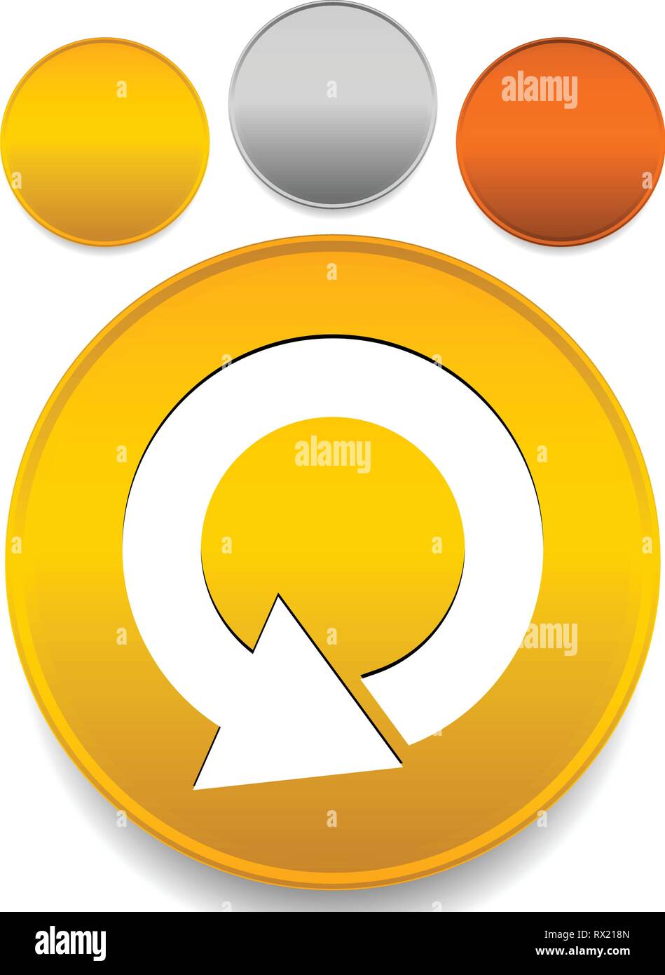 Circular 360 degree arrow icon, Phase, cycle, restart and similar ...