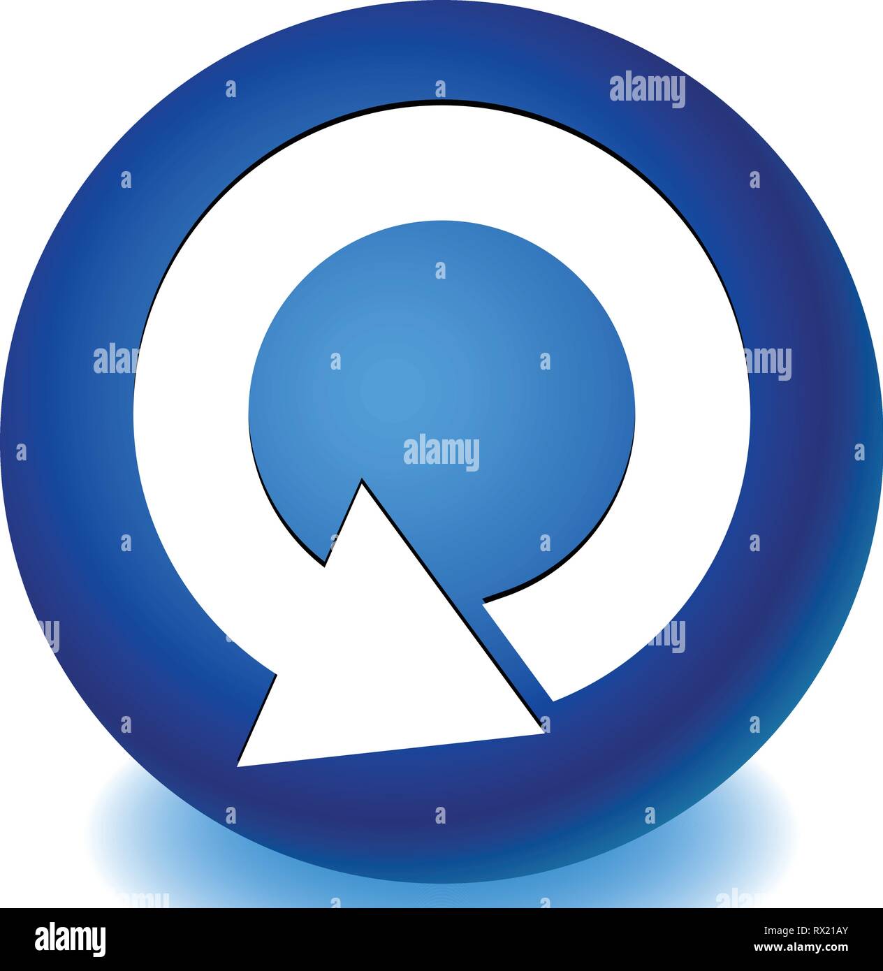 Circular 360 degree arrow icon, Phase, cycle, restart and similar ...