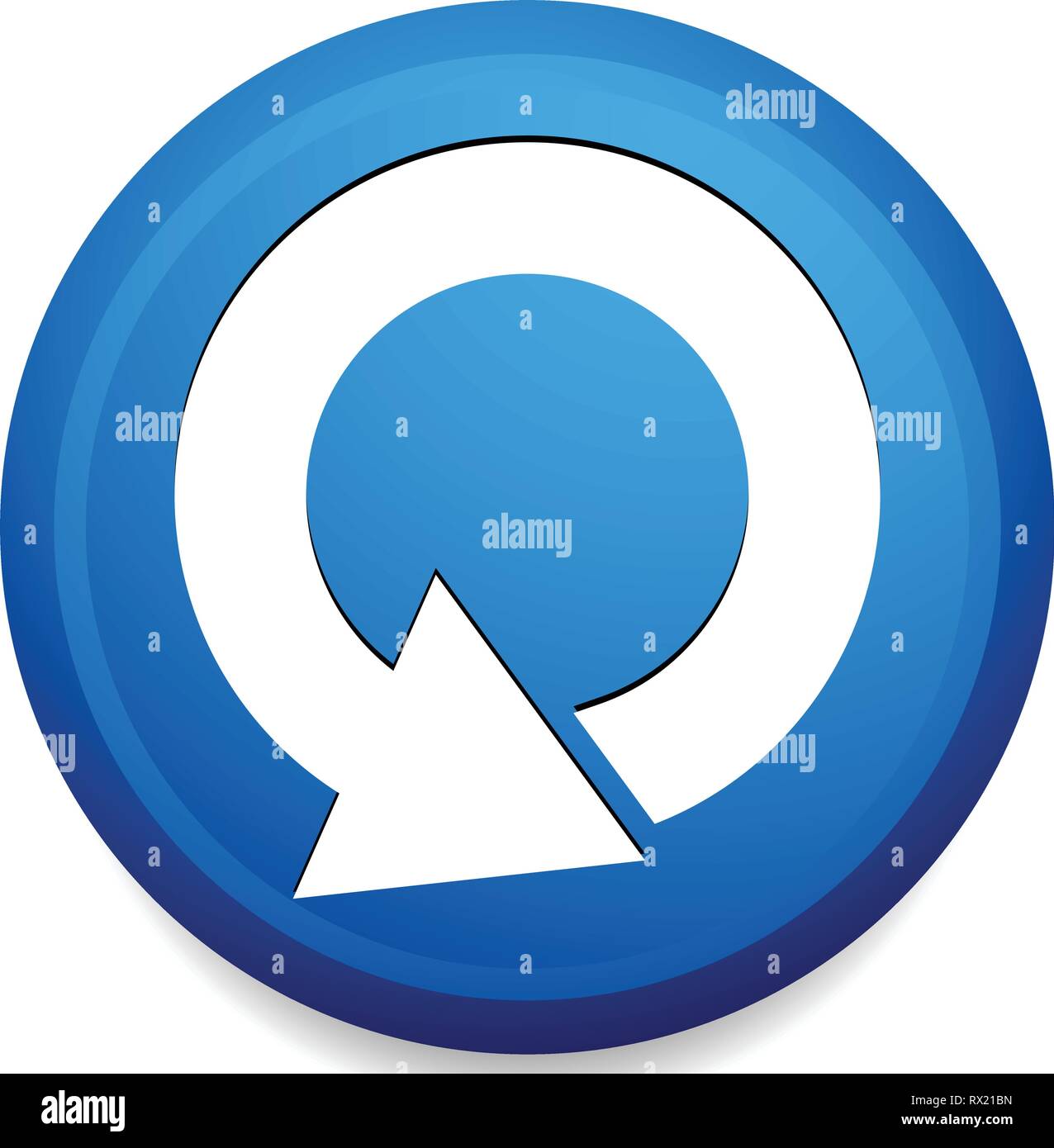 Circular 360 degree arrow icon, Phase, cycle, restart and similar ...