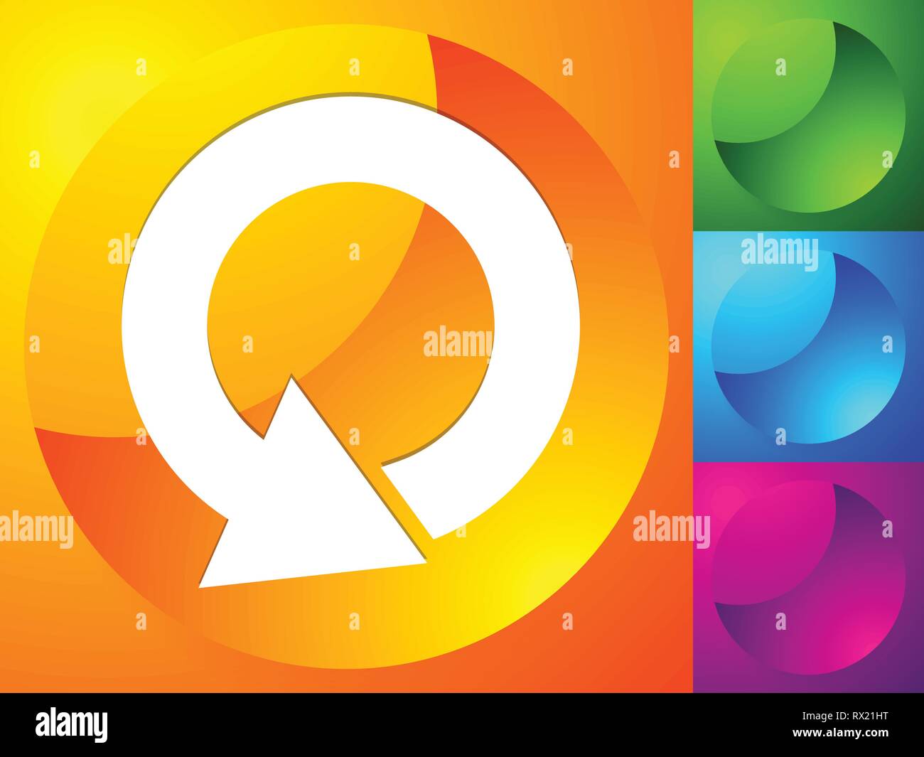 Circular 360 degree arrow icon, Phase, cycle, restart and similar ...