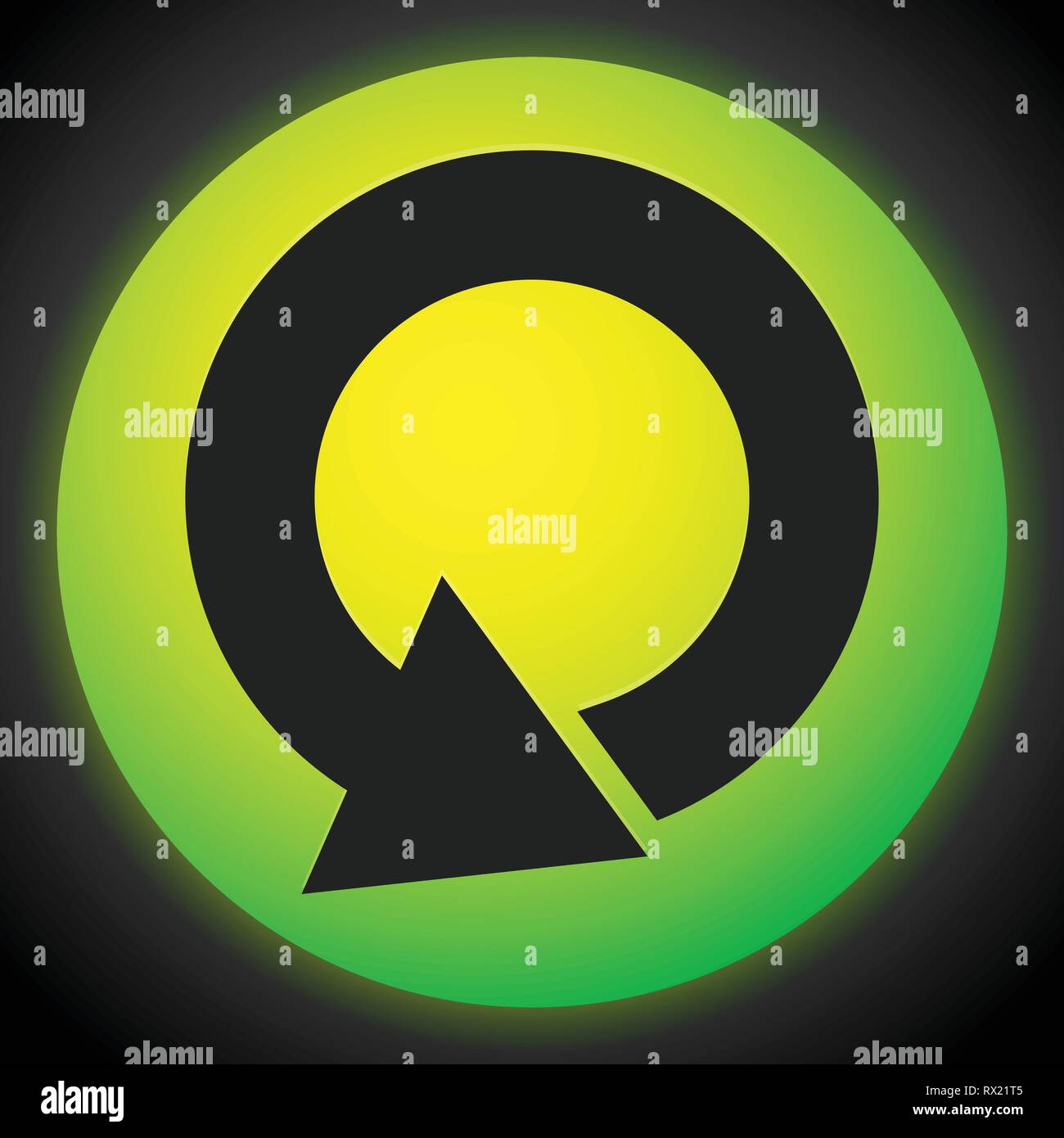 Circular 360 degree arrow icon, Phase, cycle, restart and similar ...