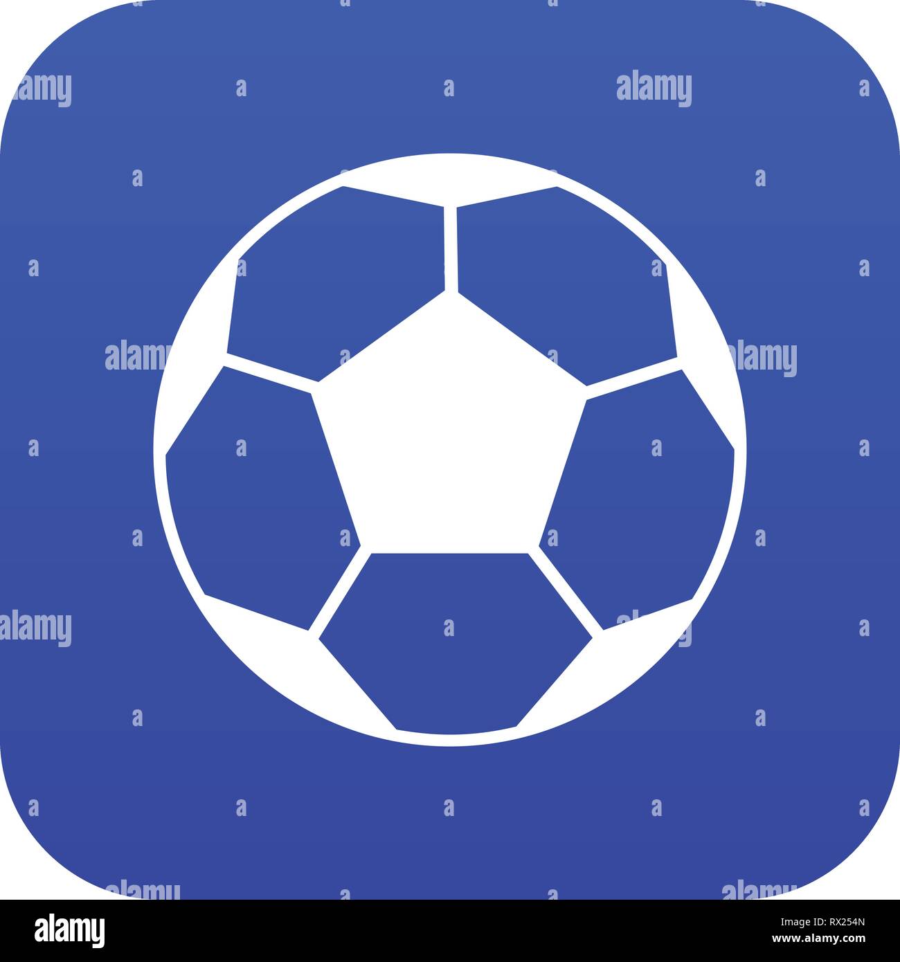 Soccer ball icon digital blue Stock Vector Image & Art - Alamy