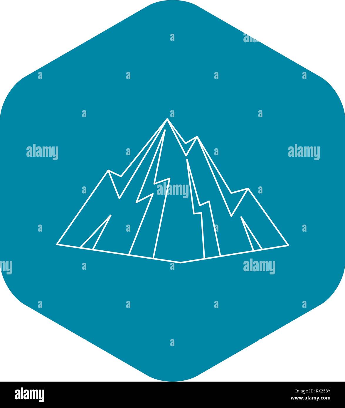 Rock icon, outline style Stock Vector Image & Art - Alamy