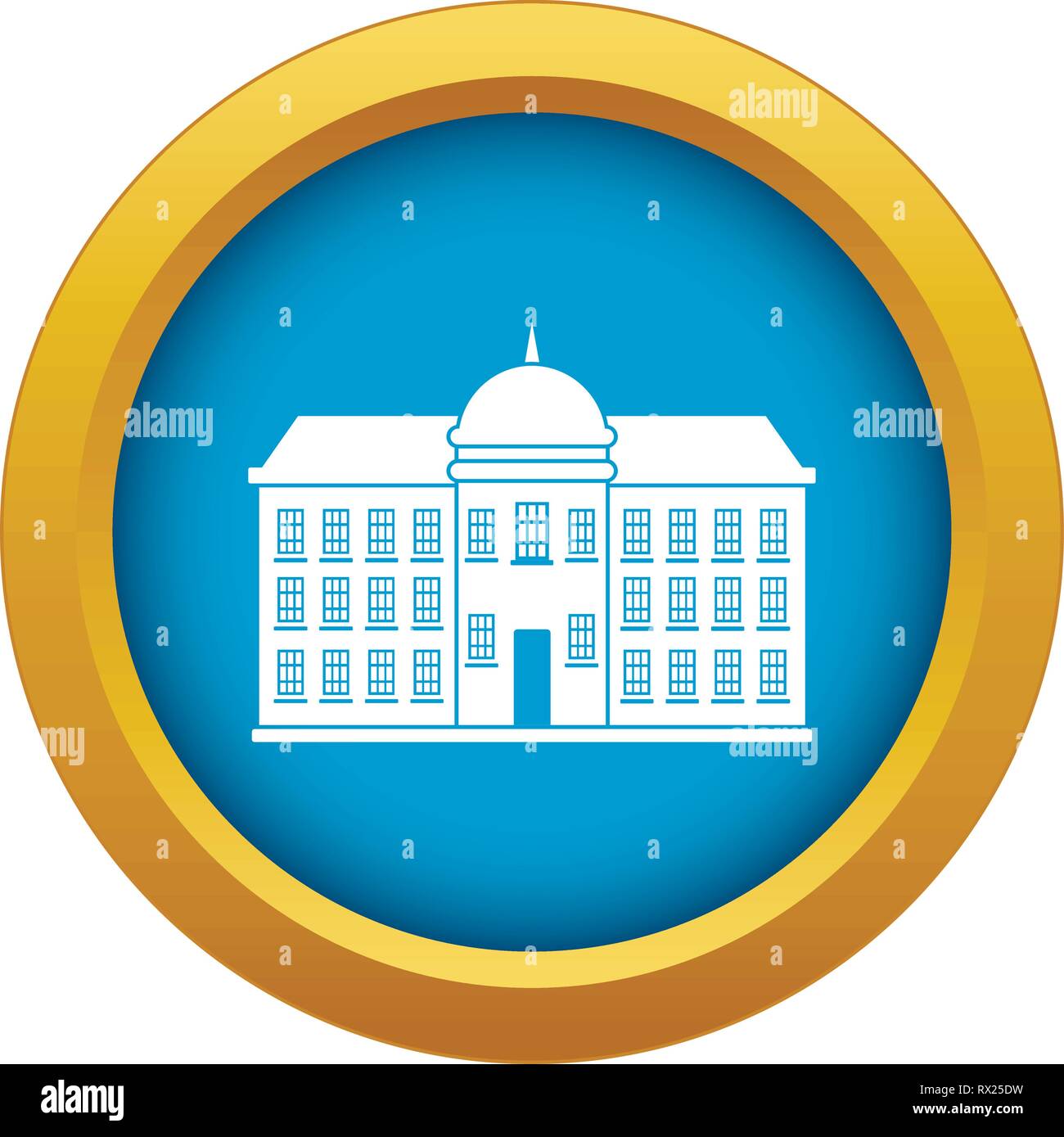 Capital building icon blue vector isolated Stock Vector Image & Art - Alamy