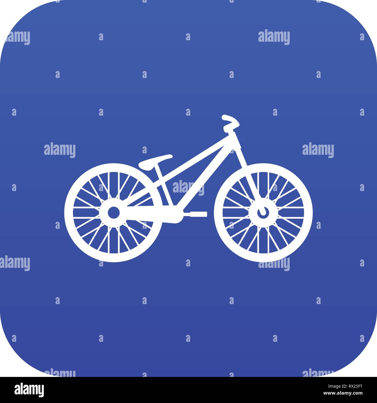Bike icon digital blue Stock Vector Image & Art - Alamy