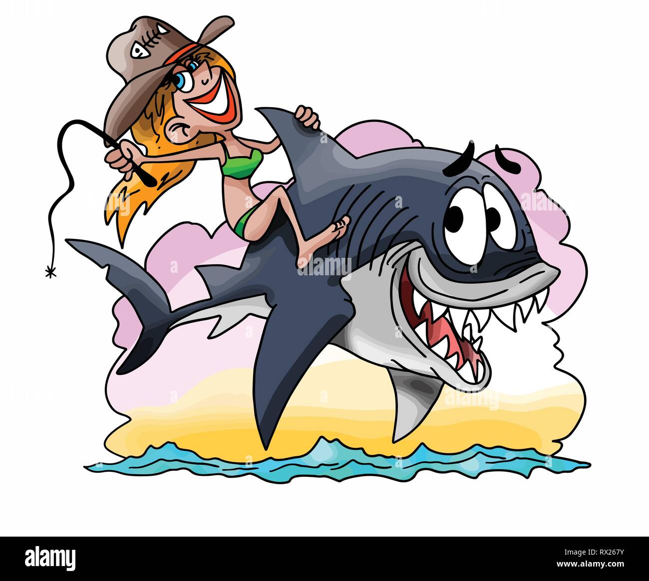 White sea whip Stock Vector Images - Alamy