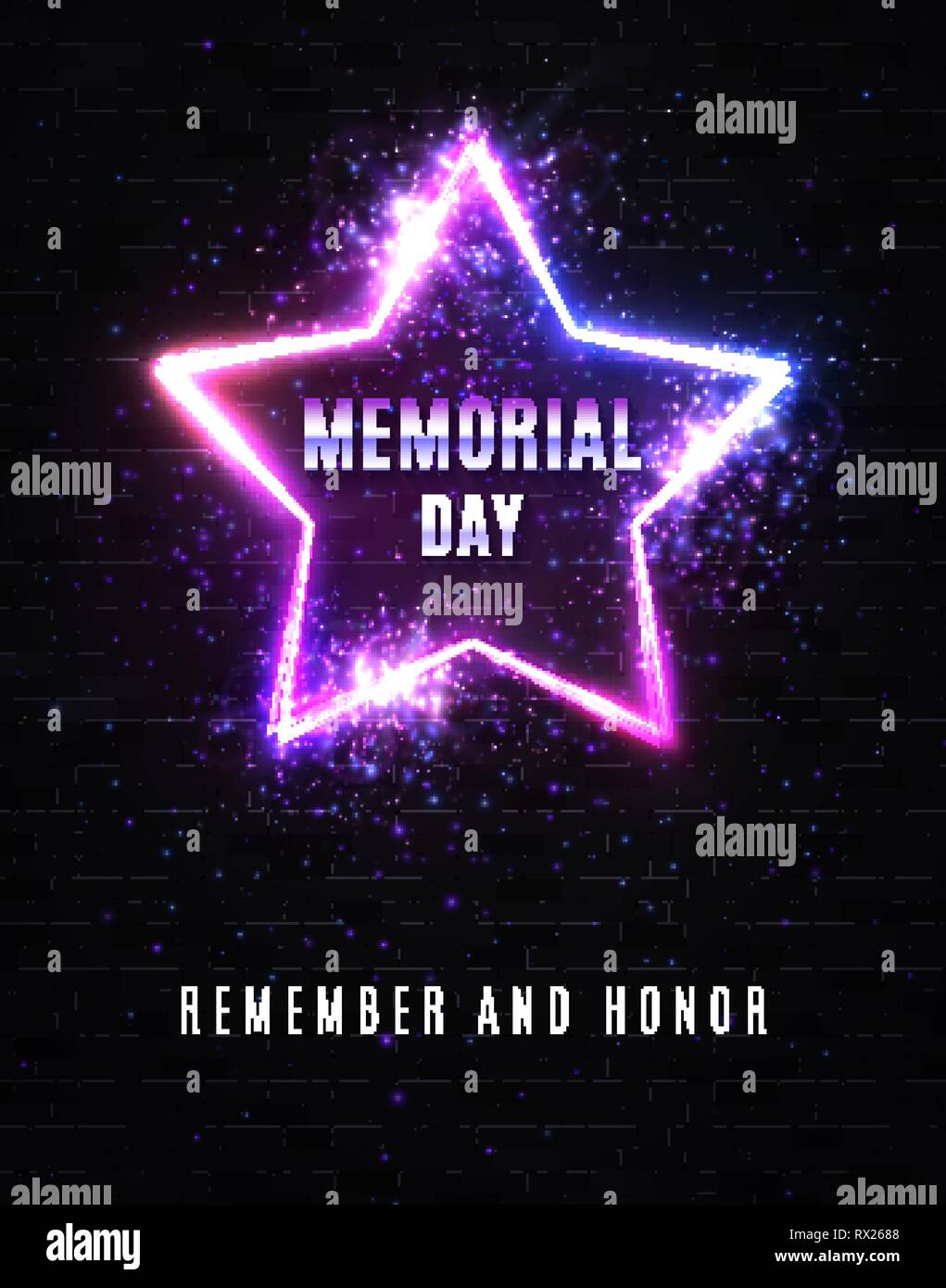 Memorial Day. Remember and honor. USA background Stock Vector Image ...