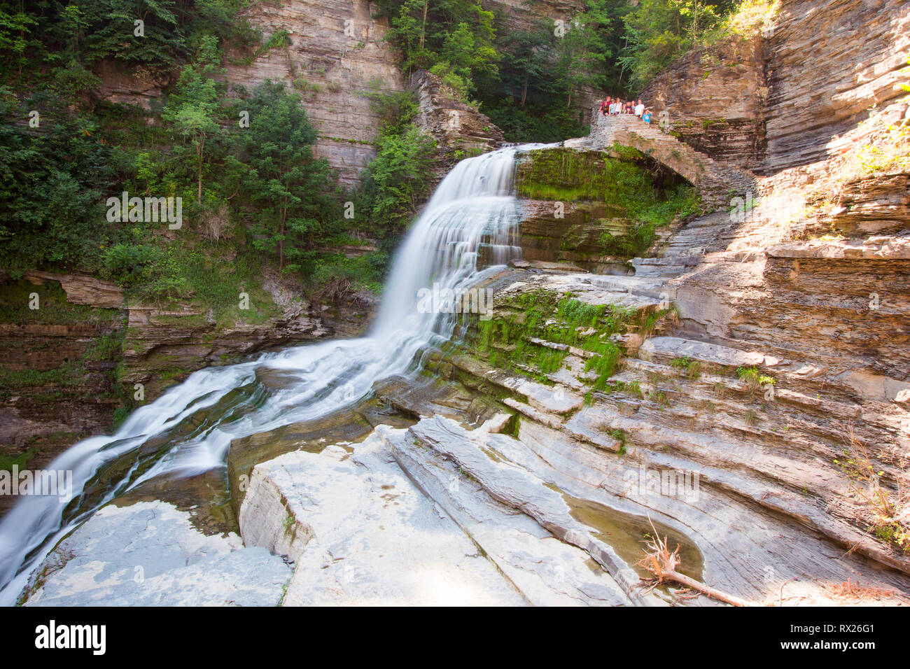 Lucifer Falls, Robert Treman State Park, New York Stock Photo - Alamy