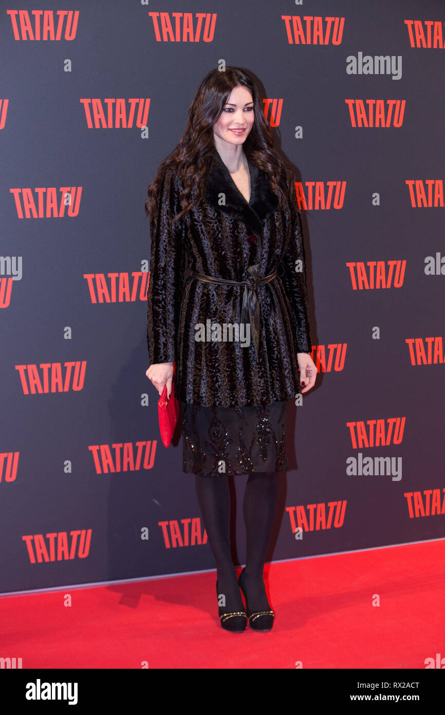 Roma, Italy. 06th Mar, 2019. Italian actress Manuela Arcuri Red Carpet ...