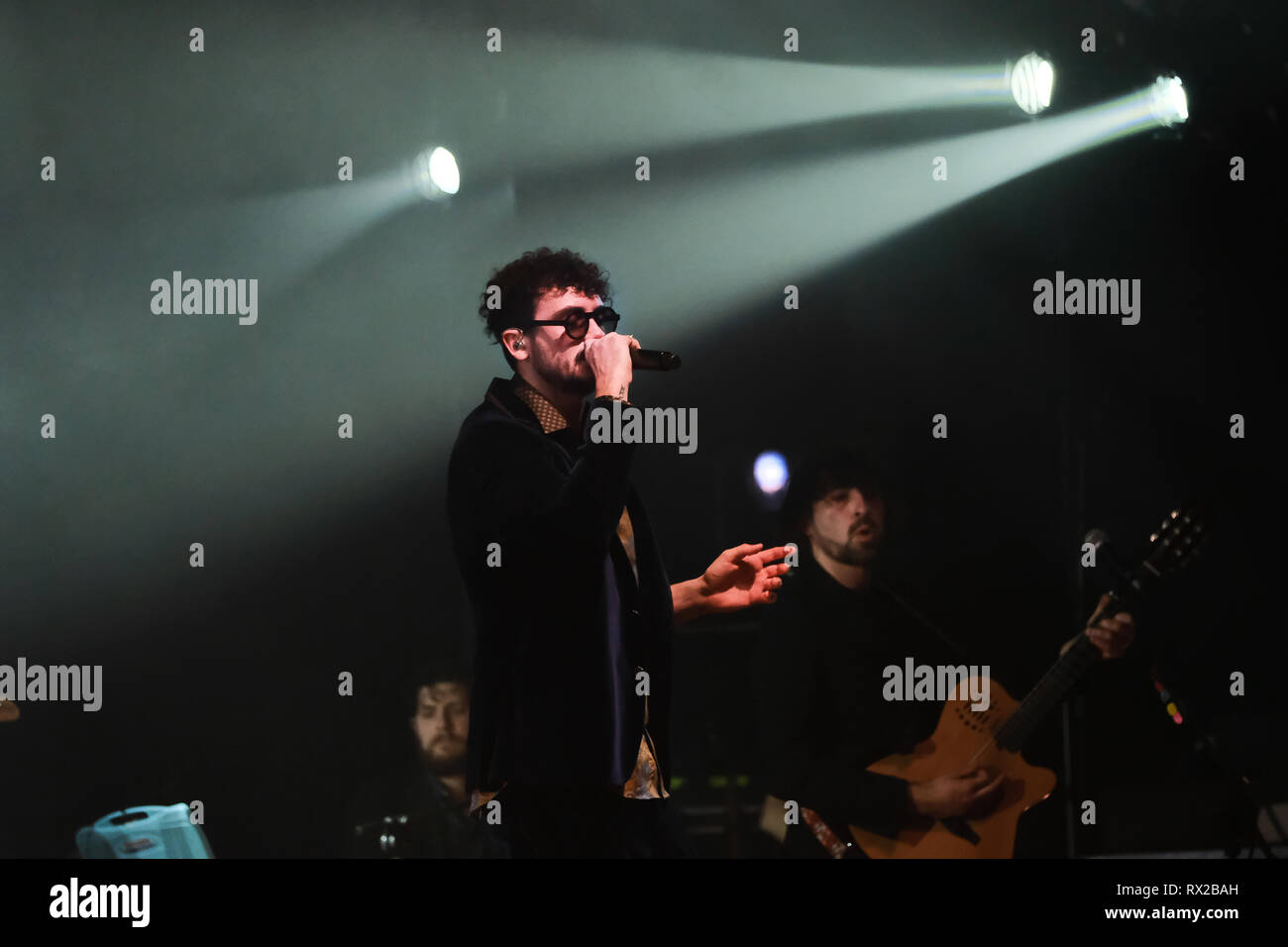 Torino, Italy. 06th Mar, 2019. Roman singer - songwriter Carl Brave ...