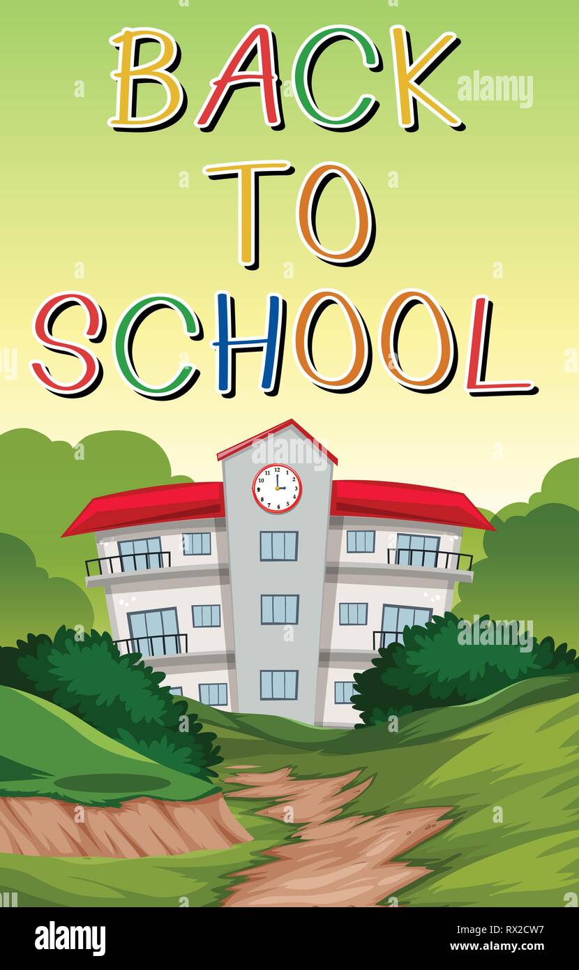Back to school theme illustration Stock Vector Image & Art - Alamy