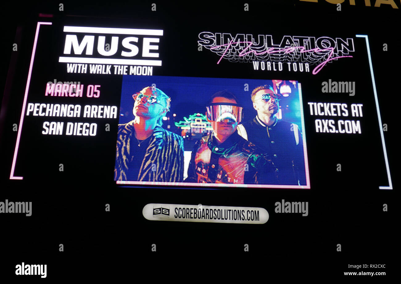 SAN DIEGO, CA - MARCH 5: Muse performs in concert on 'Simulation Theory ...