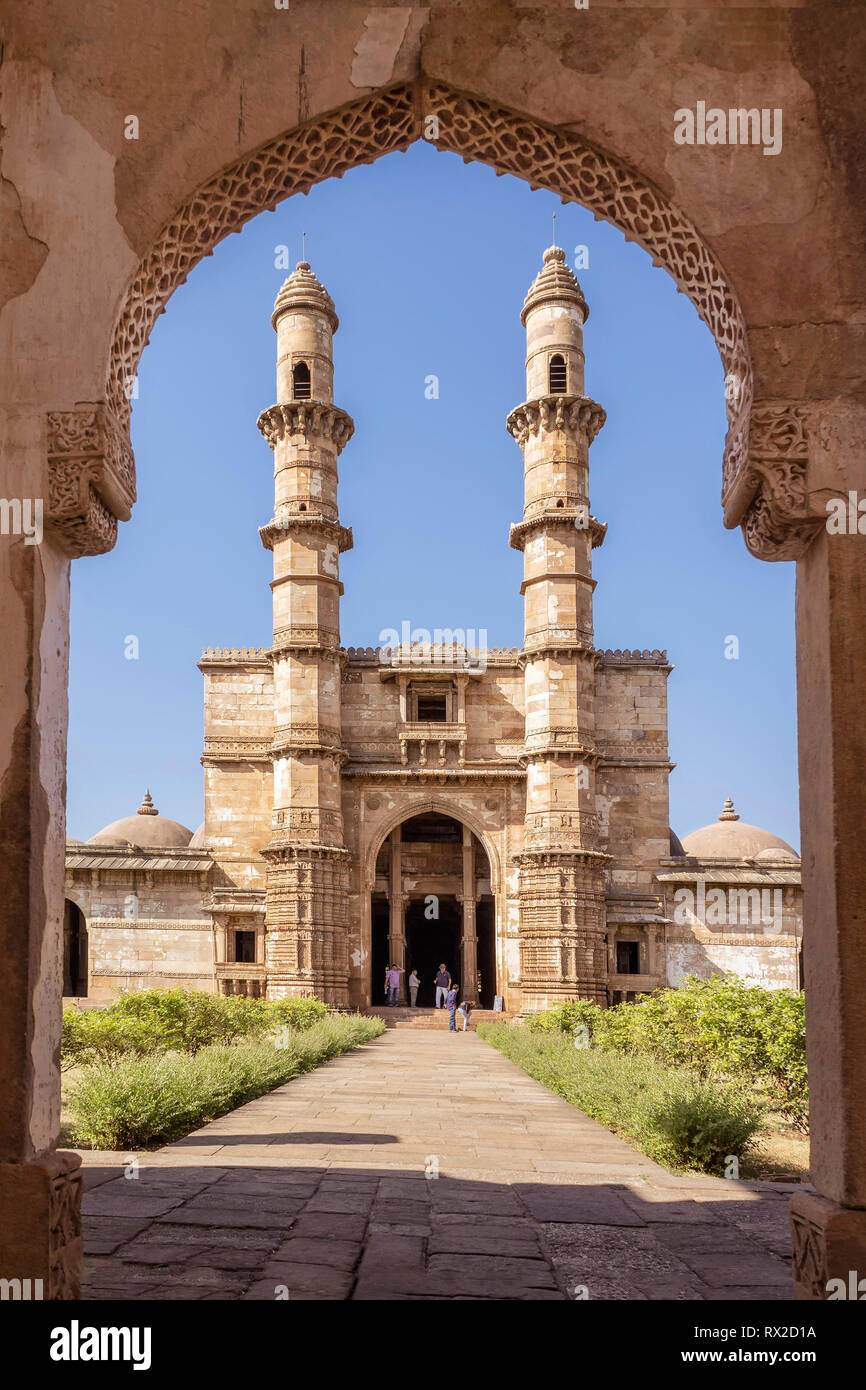 Champaner , Pavagadh , Gujarat , India-December 07, 2014-A View Of Jama ...