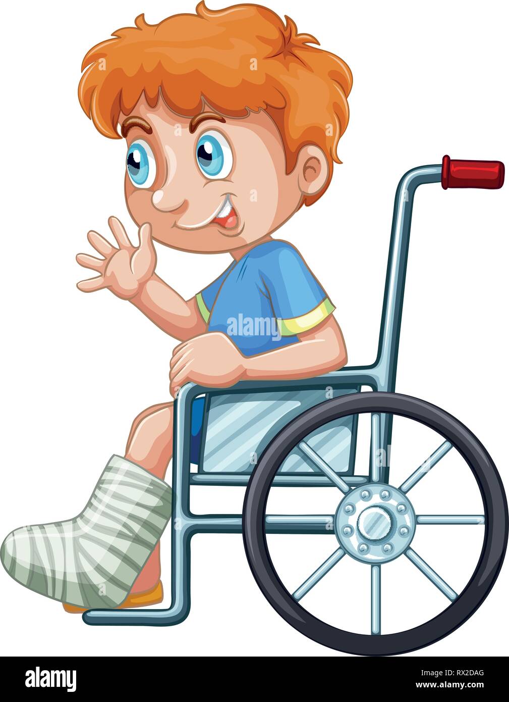 Wheelchair girl Stock Vector Images - Alamy