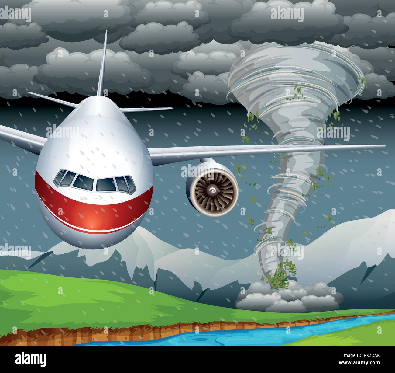 Typhoon rain Stock Vector Images - Alamy