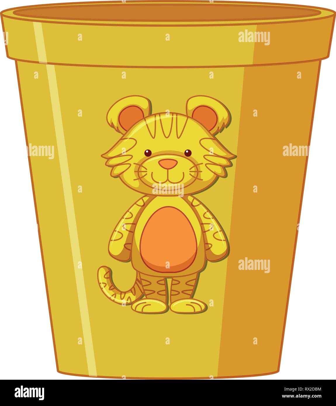A yellow plastic cup illustration Stock Vector Image & Art - Alamy