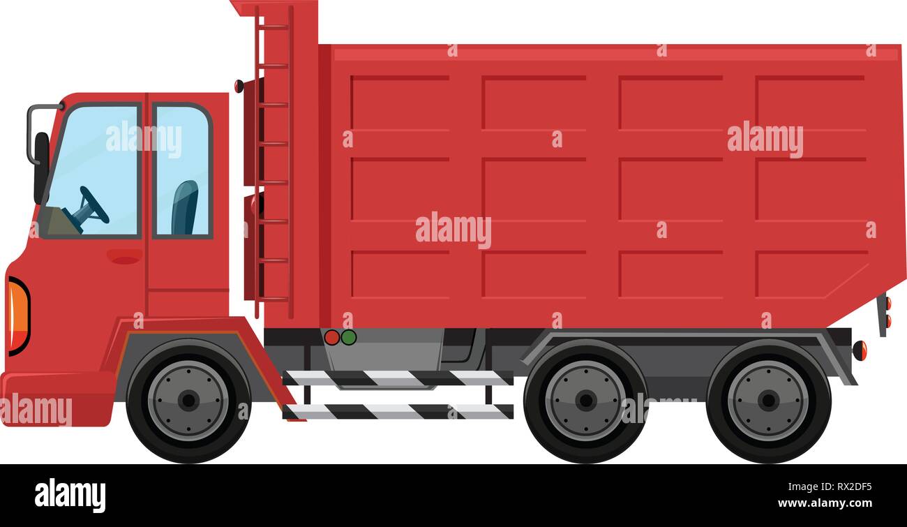 An isolated red truck illustration Stock Vector Image & Art - Alamy