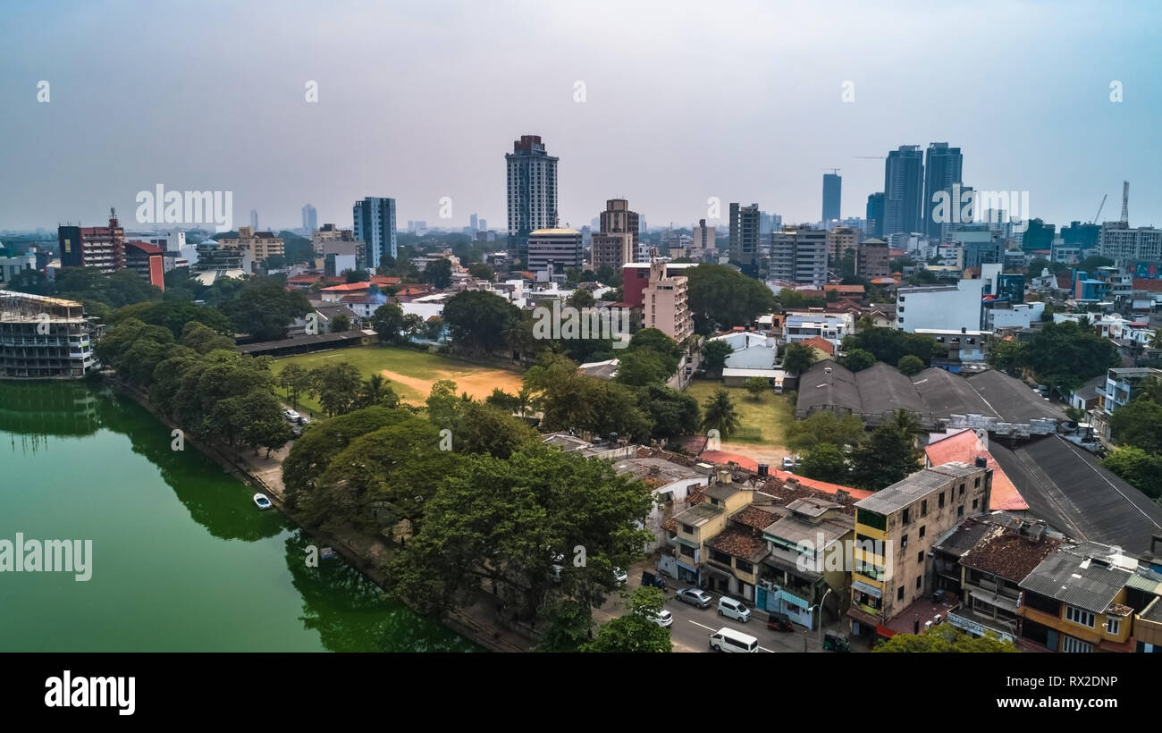 Aerial. Colombo - commercial capital and largest city of Sri Lanka ...