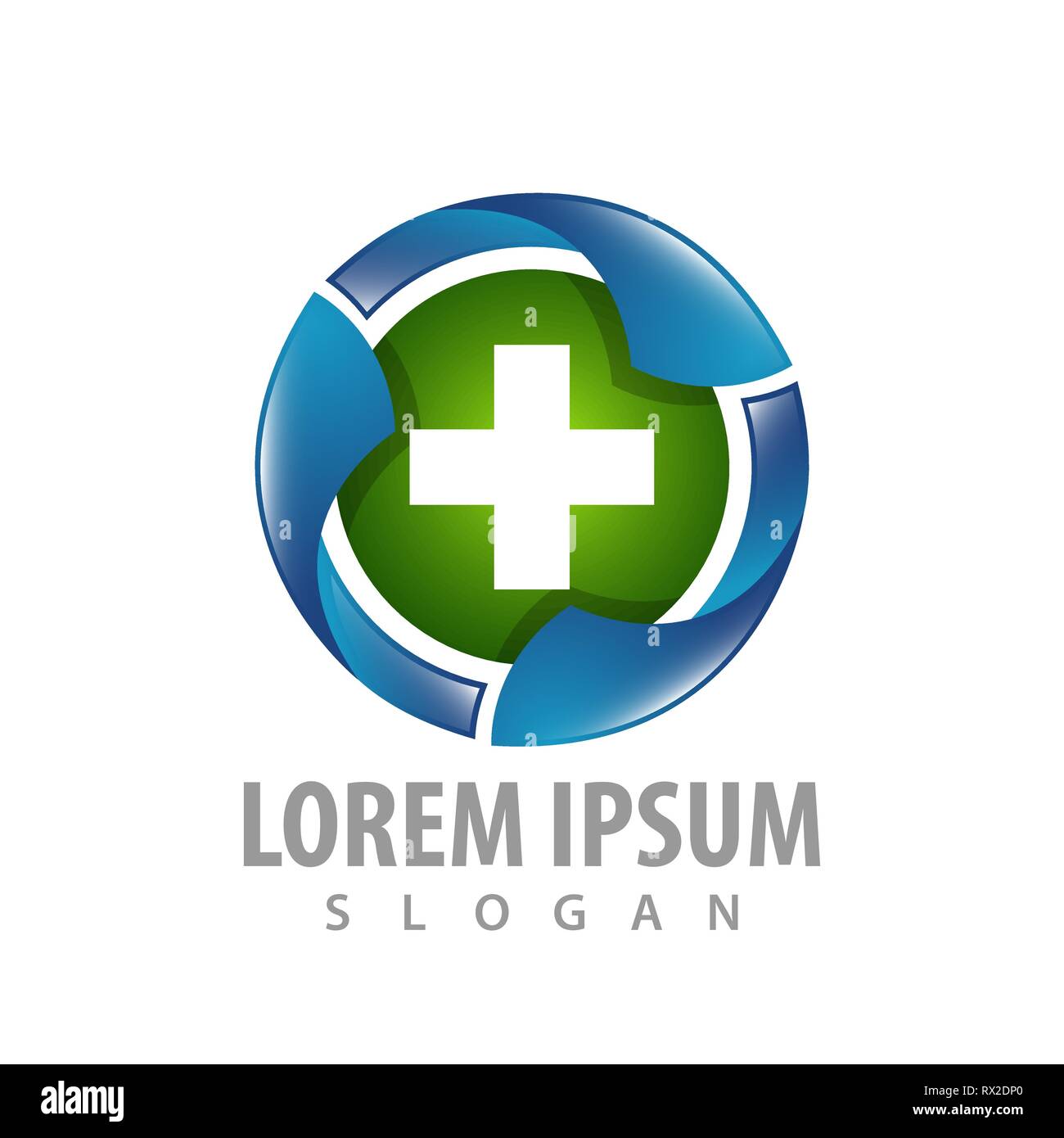 Rotate circle cross logo concept design. Symbol graphic template ...