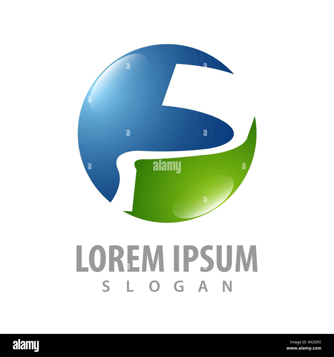 Circle bussines finance logo concept design. Symbol graphic template ...