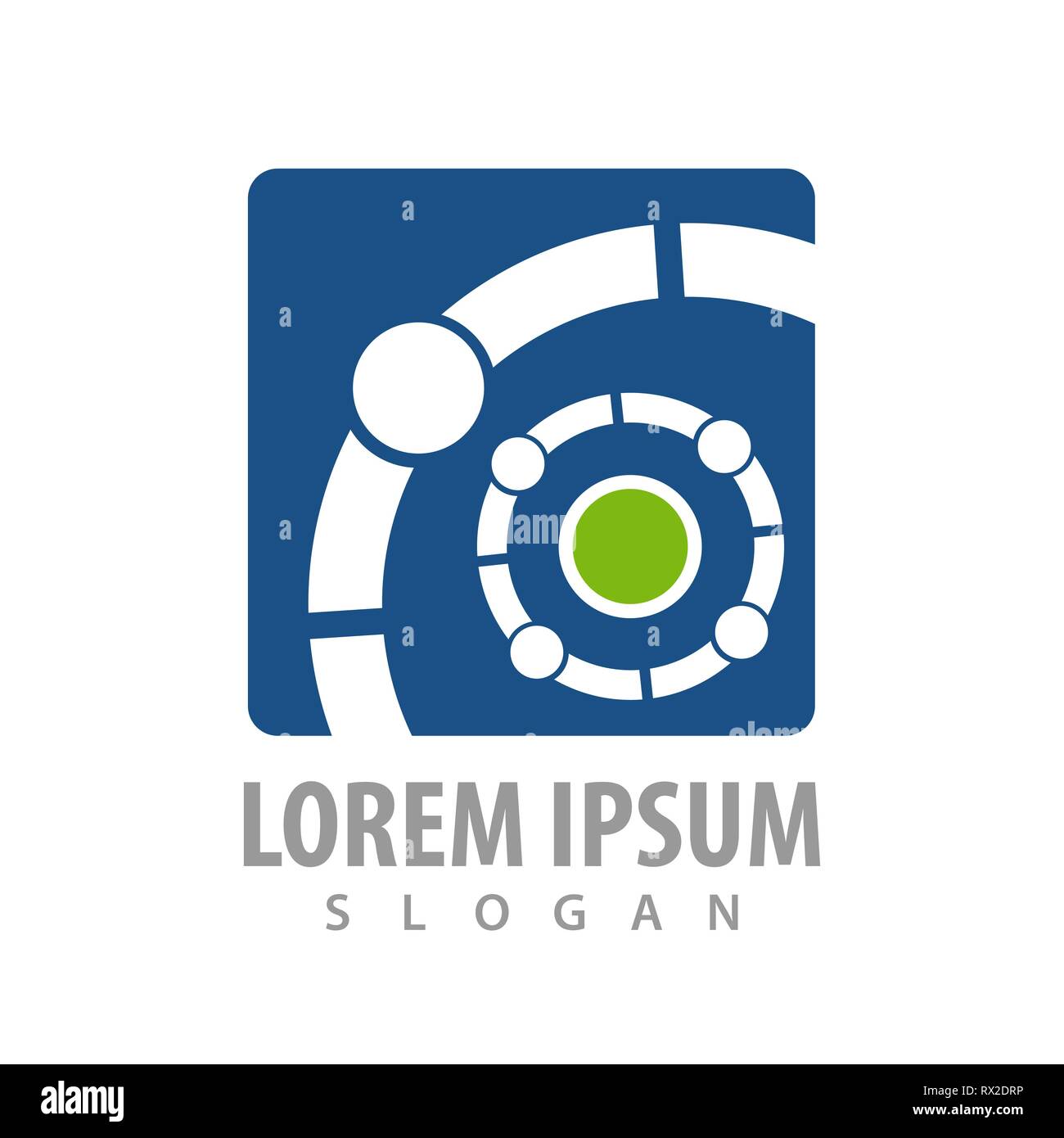 Rotate people connect logo concept design. Symbol graphic template ...