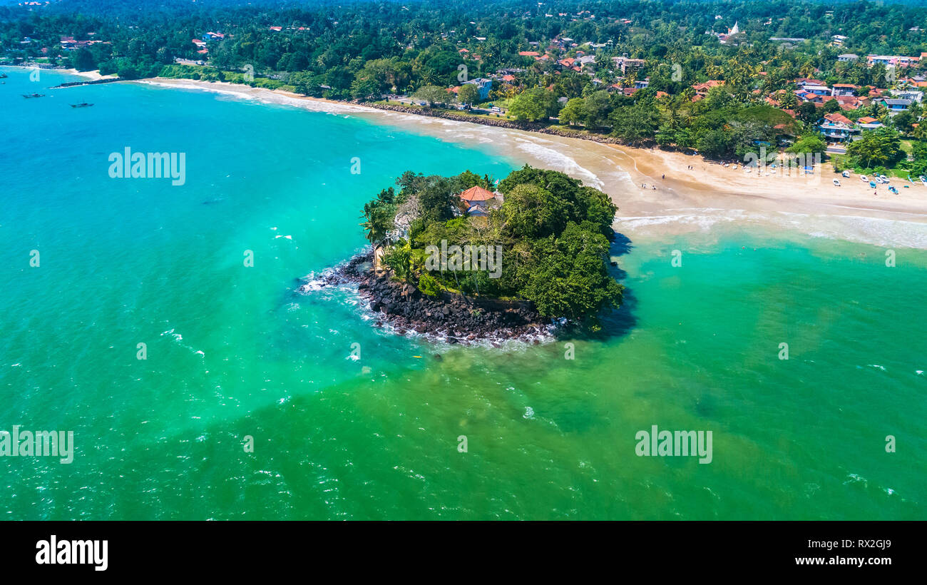 Aerial. Weligama, Sri Lanka Stock Photo - Alamy
