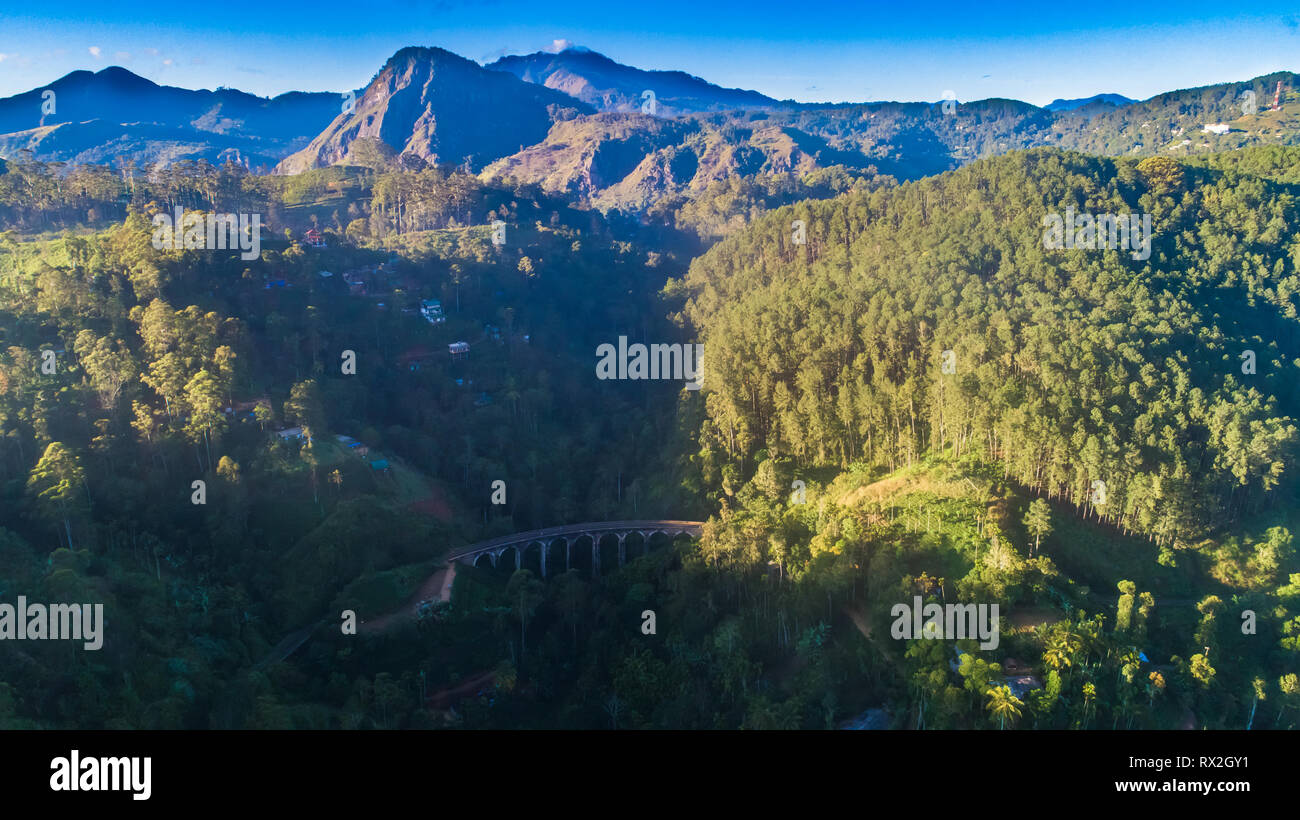 Famous Demodara Nine Arch Bridge. Ella, Sri Lanka Stock Photo - Alamy