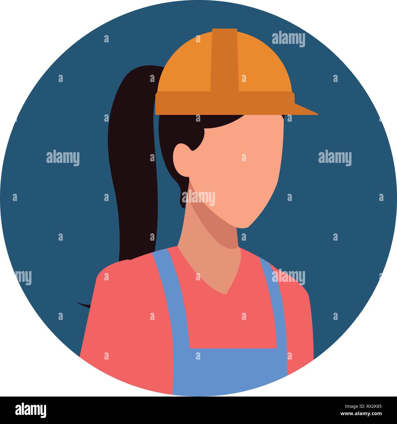 constructionworker Jobs and professions avatar Stock Vector Image & Art ...