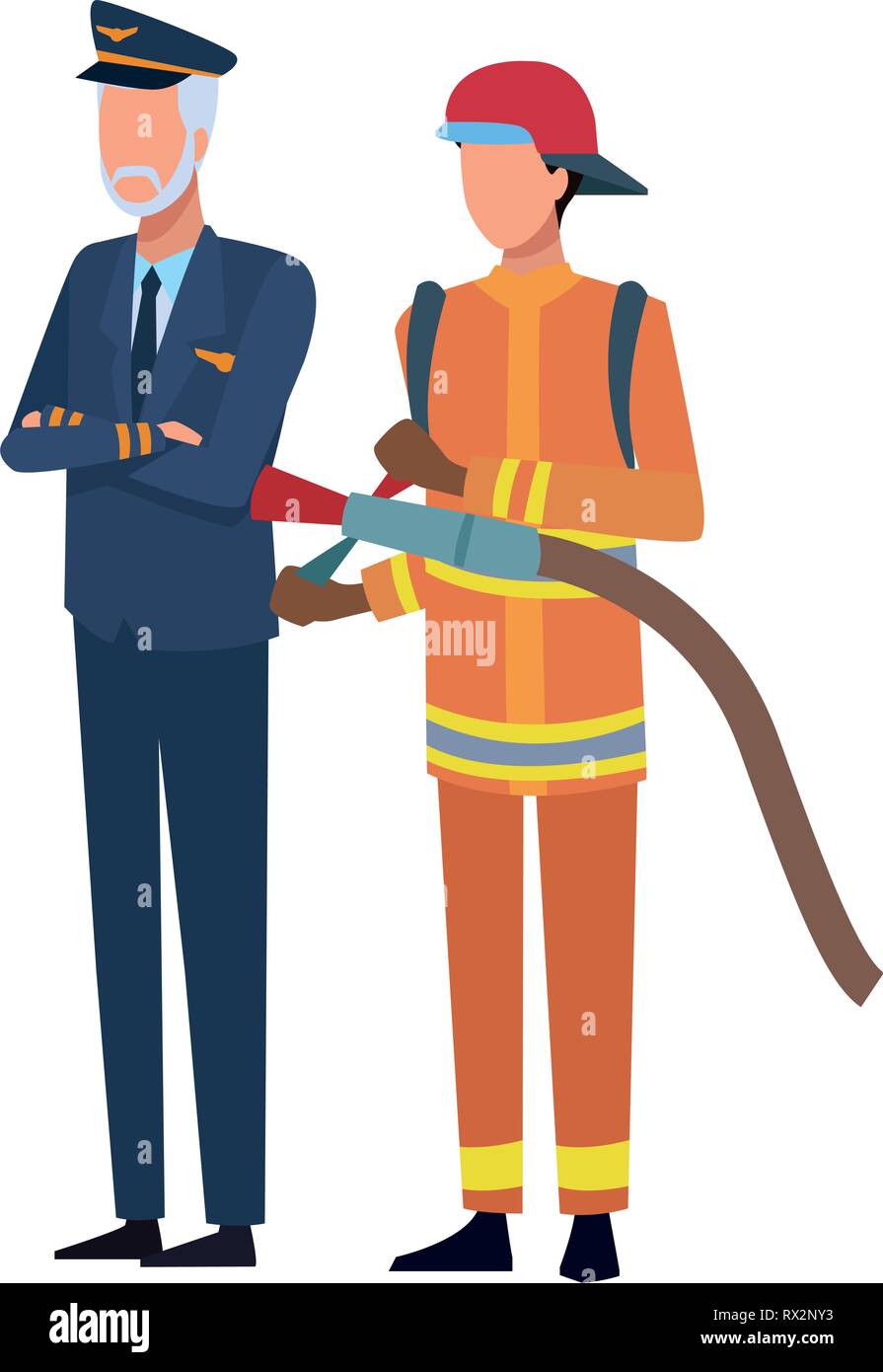Firefighter different professions professions hi-res stock photography ...