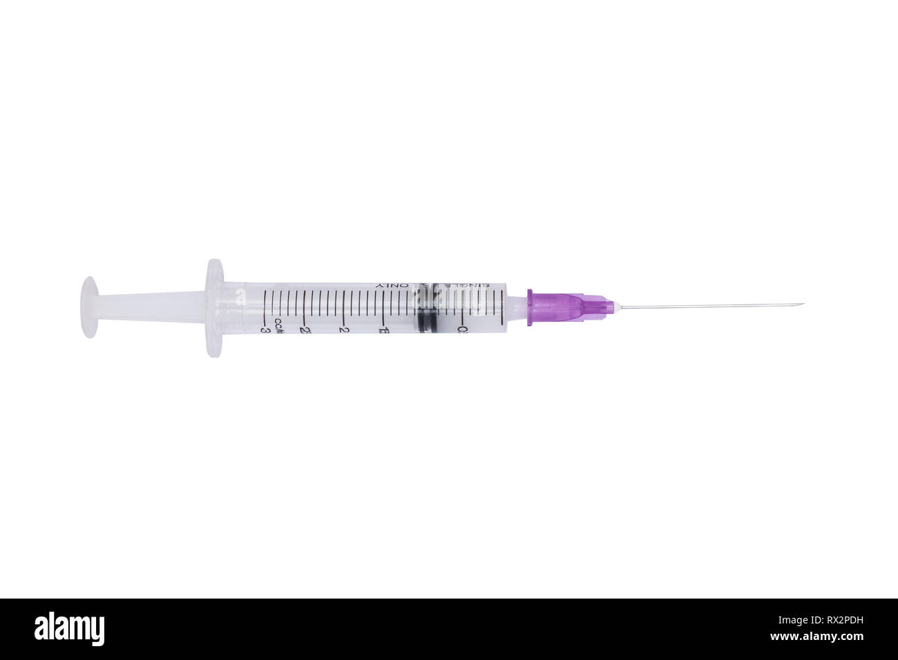 Syringe or injection needle isolated on white background Stock Photo ...