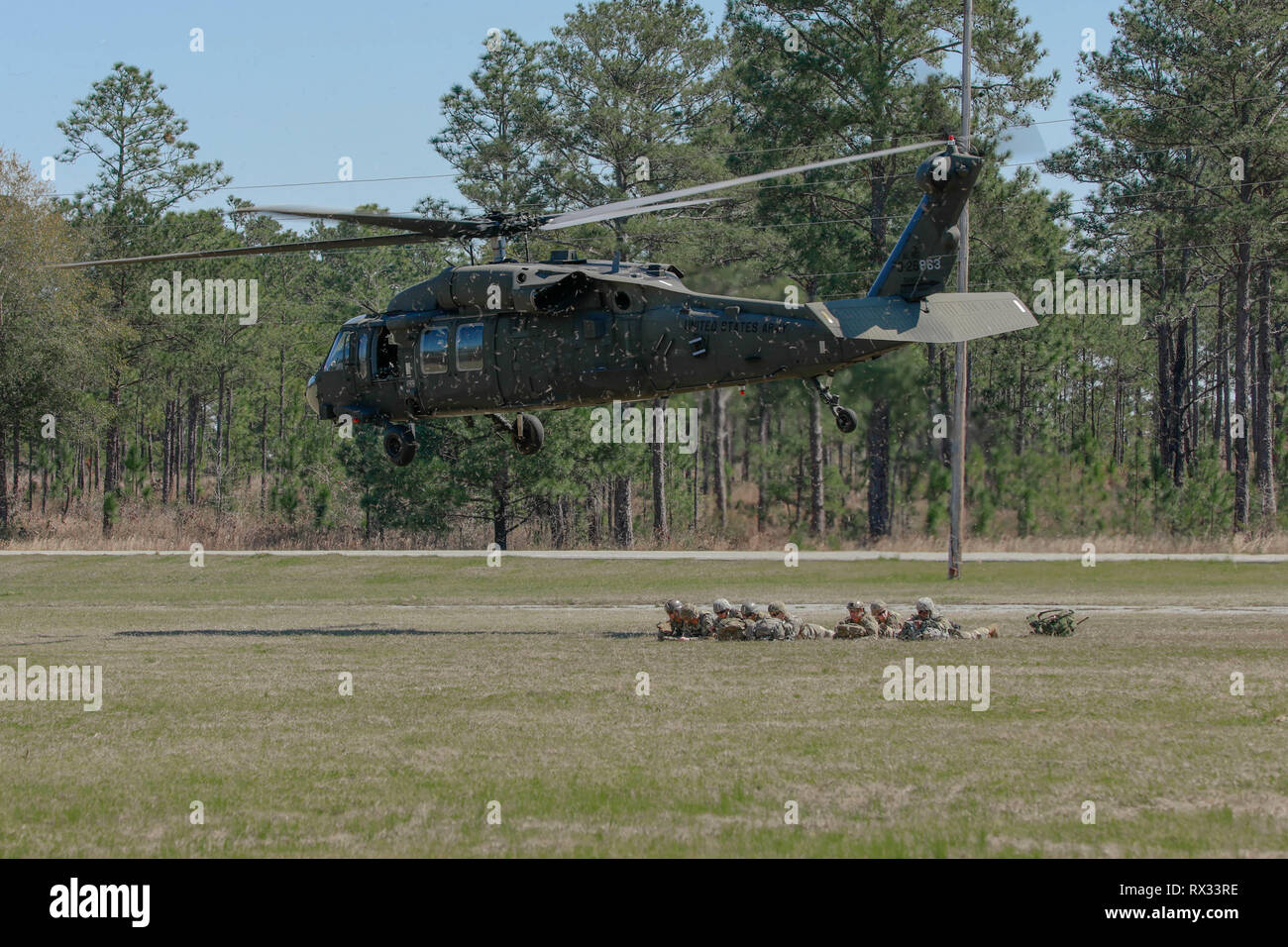 U.S. Army Soldiers arrive to a field located on Fort Benning, Ga ...