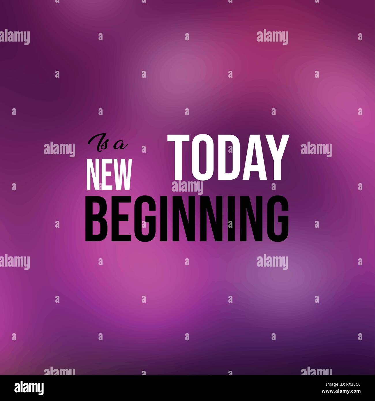 today is a new beginning. Life quote with modern background vector illustration Stock Vector ...
